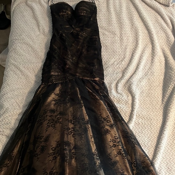 Jolene | Dresses | Womens Black And Gold Prom Dress Size 2 By Jolene ...